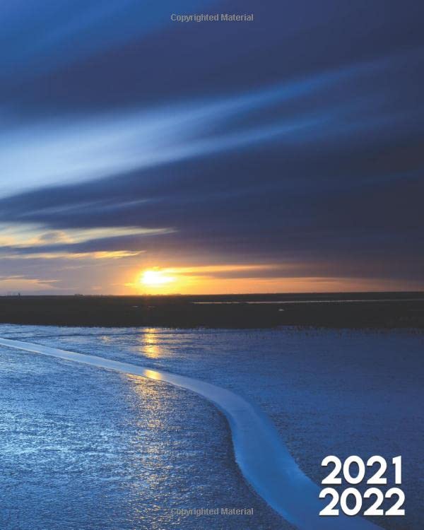 2021-2022: Tropical Ocean Sunset Two Year Calendar Agenda Organizer: 24 ...