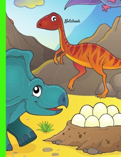 Graph Paper Dinosaur Notebook, Student Math and Science Composition ...