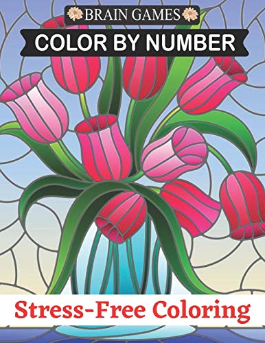 Brain Games Color By Number Stress-Free Coloring: Adults Relaxation and ...