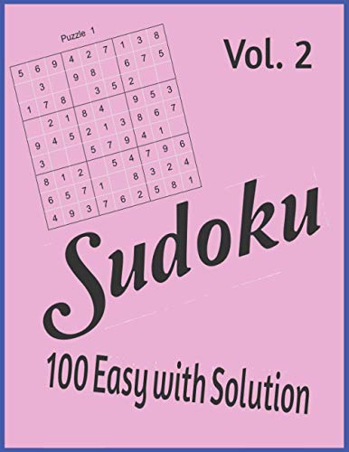 Sudoku Easy with Solution Vol.2: Sudoku Puzzle Book /8.5 x 11/ 100 ...