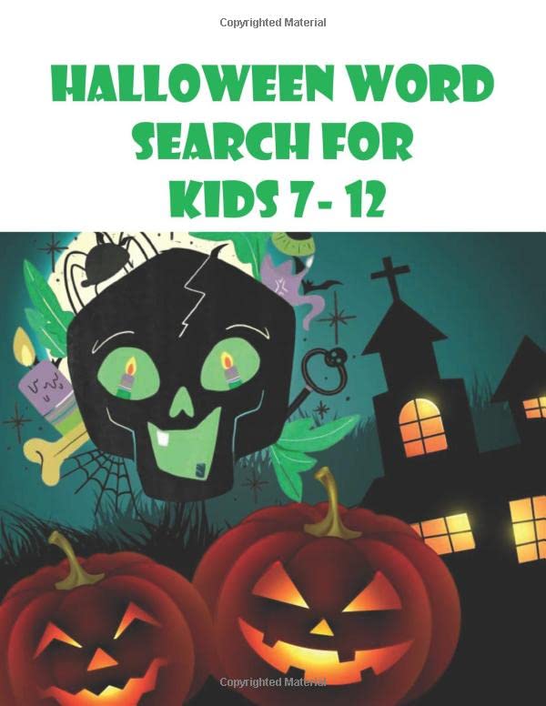 Halloween Words Search For Kids 7-12: Over 50 Puzzle Words Pratice ...