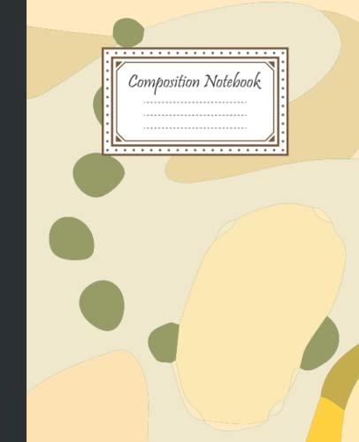 Aesthetic Composition Notebook.: College ruled lined paper notebook ...