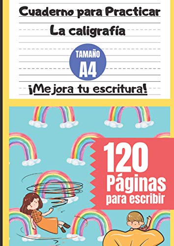 Cuaderno para Practicar la Caligrafía Tamaño A4 ¡Mejora tu escritura ...