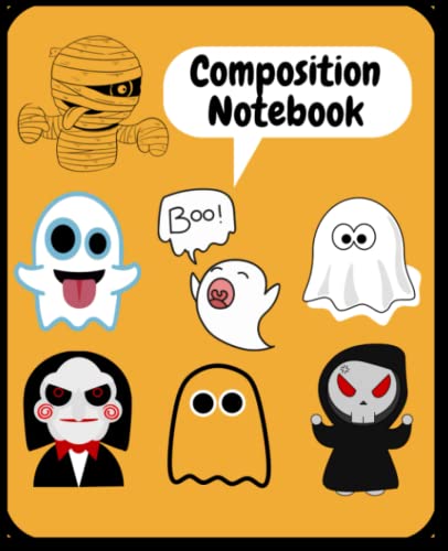 Edition Ghost Composition Notebook: Notebook ghost kid in Halloween ...