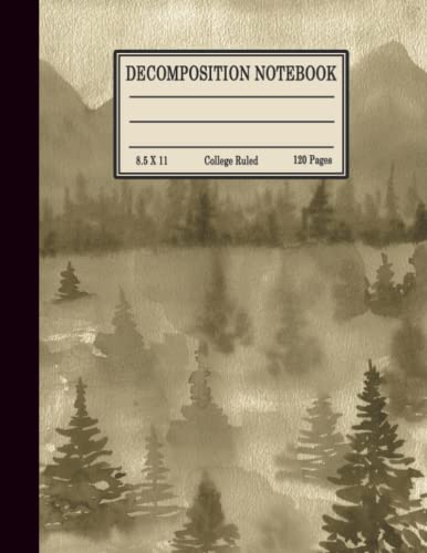 Decomposition Notebook: Decomposition Book, Forest Mountains, Wide ...