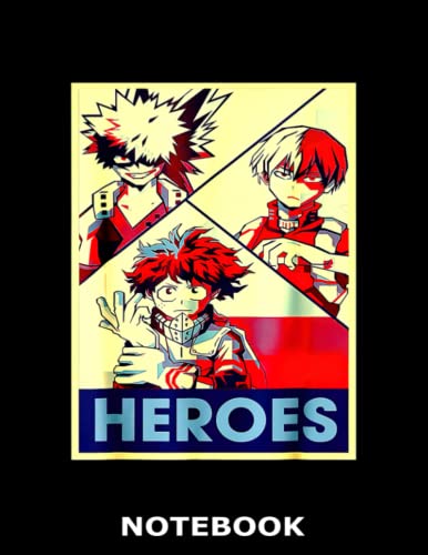 My Hero Academia Notebook: My Hero Acadamia Composition Notebook -120 ...