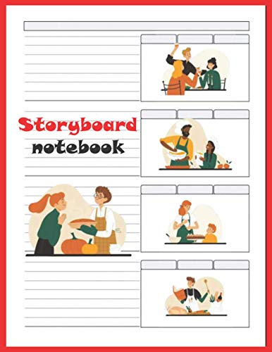 STORYBOARD NOTEBOOK: Storyboard notebook with scenarios for animators ...
