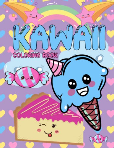 Kawaii Coloring Book: 30 Cute & Fun Kawaii Coloring Pages for Kids ...