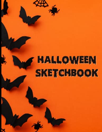 8.5x11 Sketchbook: Halloween Sketchbook For Kids And Adults, Blank ...