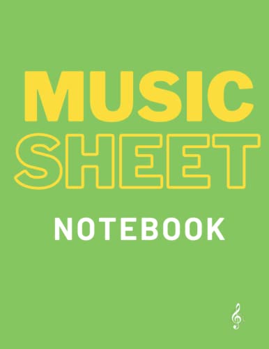 Sheet Music Notebook, Blank Music Sheet Notebook: Lined Journal, 120 ...