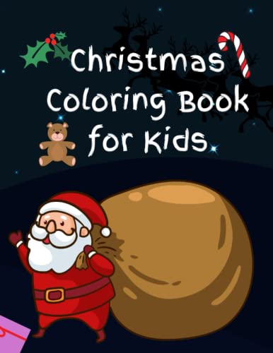 Christmas Coloring Book for Kids: Large-sized Christmas Themed Coloring ...