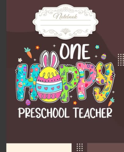 Easter Egg One Hobby Preschool Teacher Notebook: Preschool ...