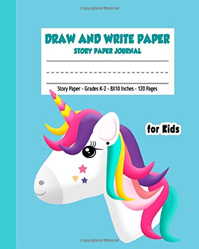 Draw and Write Paper for Kids: Blank Dotted Lined Notebooks | Draw and Write Journal Grades K-2 ...