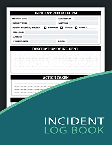 Accident and Incident Log Book: Accident & Incident Record Book Health ...