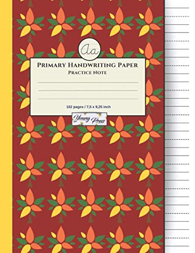 Primary Handwriting Paper Practice Note: Notebook with Blank Dotted ...
