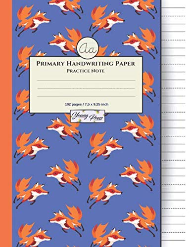 Primary Handwriting Paper Practice Note: Notebook with Blank Dotted ...