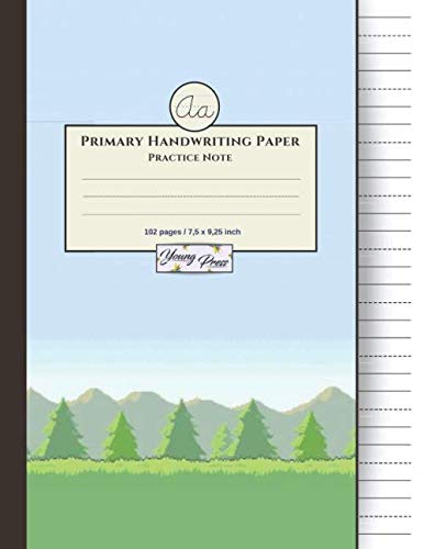 Primary Handwriting Paper Practice Note: Notebook with Blank Dotted ...