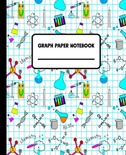 Graph Paper Math Squared Notebook: 1/2 inch Square and White Paper ...