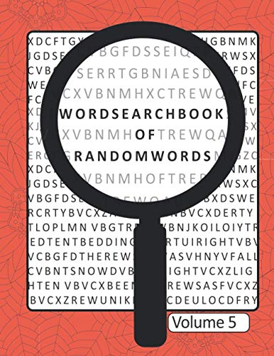 Word Search Book Of Random Words Volume 5: 50 Word Search Puzzles With ...