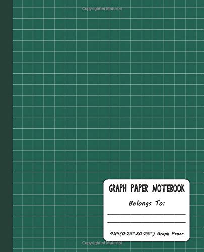 Graph Paper Notebook: graphing paper , 7.5x9.25 inches and 10 pages ...