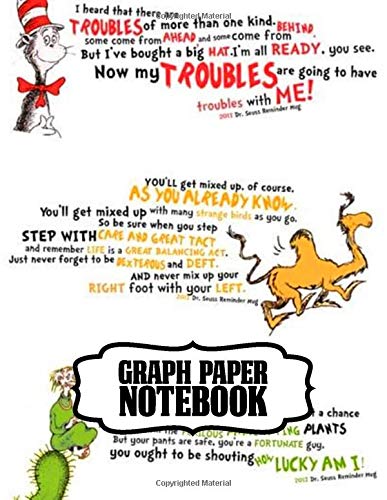 Graph Paper Notebook: Dr.Seuss Oh The Places You'll Go Graph Paper ...