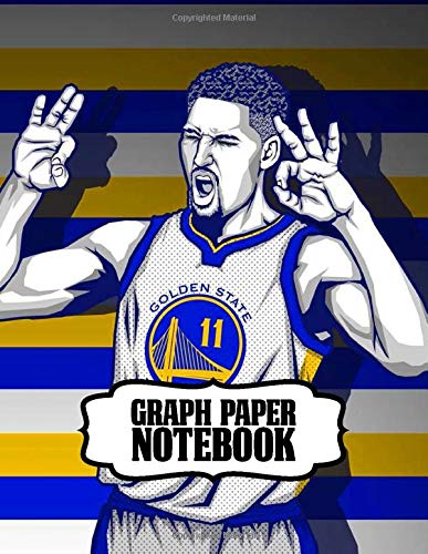 Graph Paper Notebook: Golden State Warriors Klay Curry NBA Fan ...