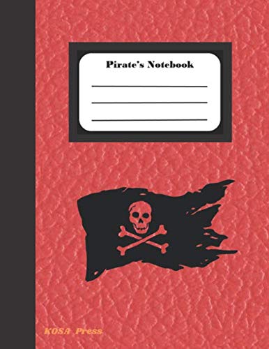 Pirate Notebook.: Graph Paper Composition Notebook Notepad Journal. Fun ...