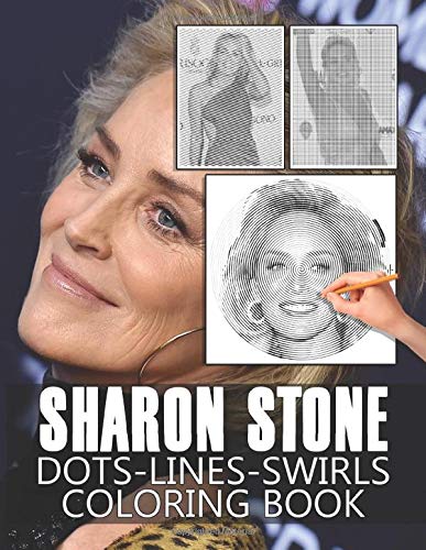 Sharon Stone Dots Lines Swirls Coloring Book: Sharon Stone Creature ...