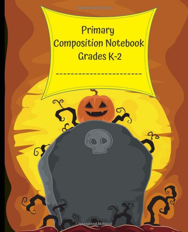 Primary Composition Book: Dotted Midline and Picture Space | Grades K-2 ...