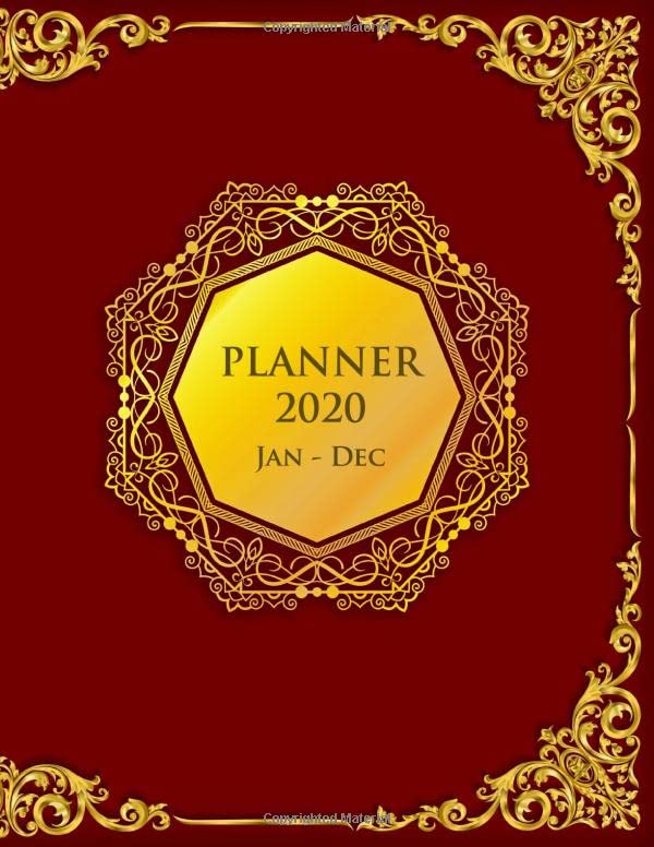 Planner 2020 Jan-Dec: Daily Weekly Monthly 2020 Planner Organizer with ...
