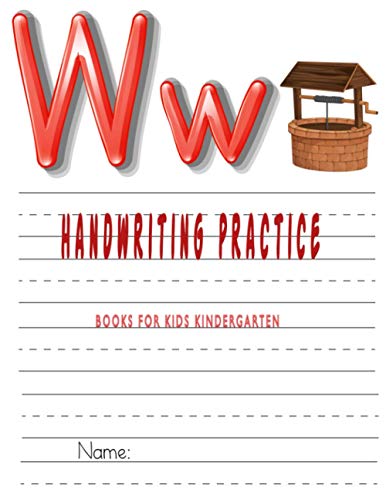 Handwriting practice books for kids kindergarten: 120 Blank handwriting ...
