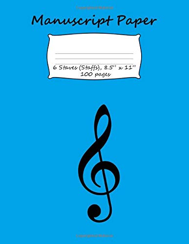 Manuscript Paper: High Quality Music Manuscript paper. Perfect for ...