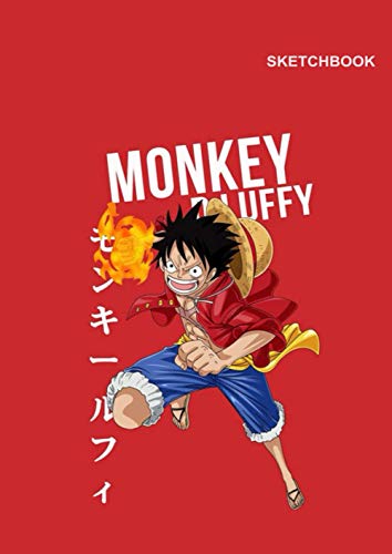 One Piece Luffy and Zoro Sketchbook: Unruled Blank Notebook, 110 Pages ...