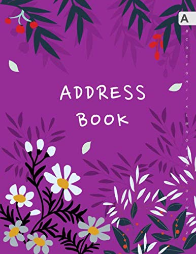 Address Book: 8.5 x 11 Big Contact Notebook Organizer | A-Z ...