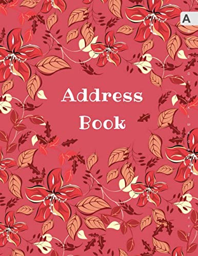 Address Book: 8.5 x 11 Big Contact Notebook Organizer | A-Z ...