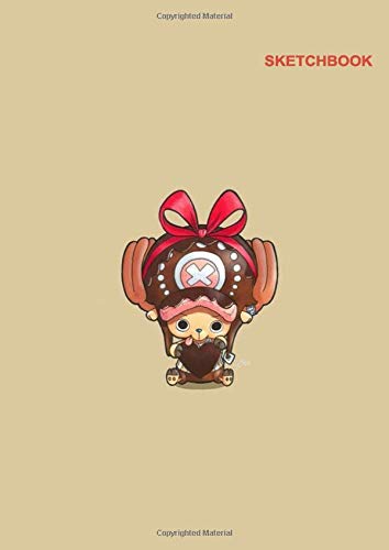 Luffy One Piece Sketchbook: Unlined Notebook, Chopper One Piece Chibi ...