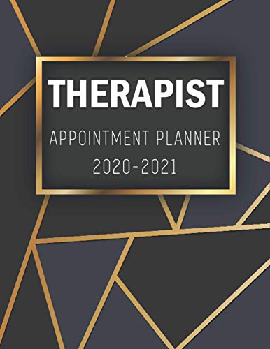 therapist Appointment Planner 2020-2021: Floral Watercolor,Full Year ...