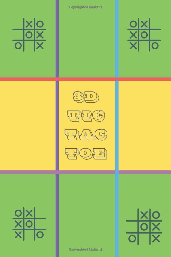 3D Tic Tac Toe: Kids Activity Book, Games, Puzzle Book, Two Player ...