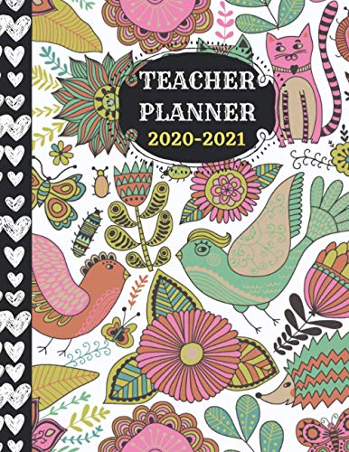 2020-2021 TEACHER PLANNER: Weekly and Monthly Agenda Calendar OR ...