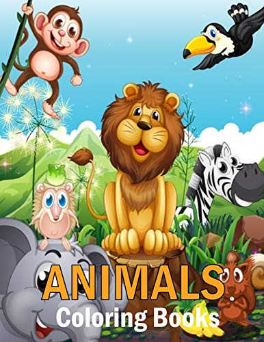 Animals Coloring Books: An Adult Coloring Book with Fun, Easy, and ...