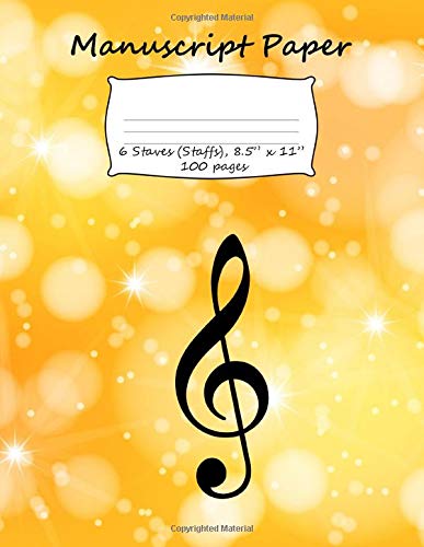 Manuscript Paper: High Quality Music Manuscript paper. Perfect for ...