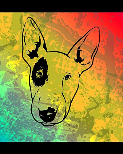 Bull Terrier Color Burst Notebook: Dog Lovers Blank Lined Journal Note ...
