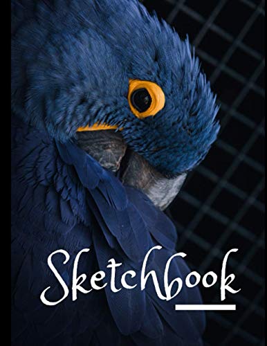 Sketchbook: Parrot Cover Sketchbook With Blank Paper for Drawing ...