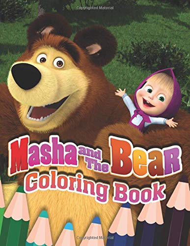 Masha and the Bear Coloring Book: 50 Unique Design of Masha and Friends ...