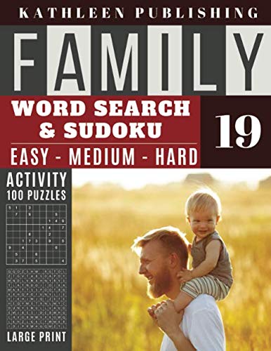 Family Word Search and Sudoku Puzzles Large Print: 100 games Activity ...