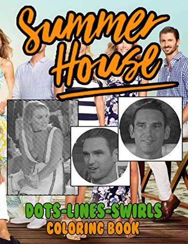 Summer House Dots Lines Swirls Coloring Book: Relaxation Activity Color ...