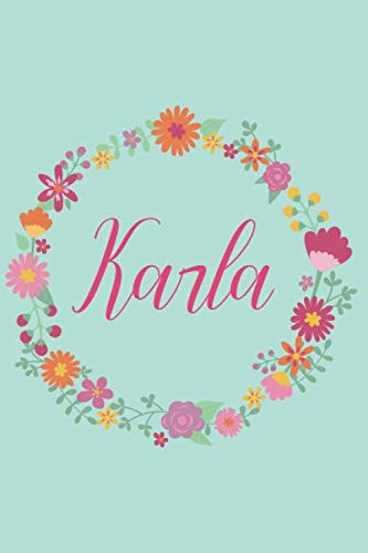 Karla: Personalized Name Journal Writing Notebook For Girls and Women ...