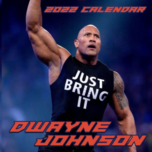 Dwayne Johnson 2022 Calendar: Squared Monthly Calendar Mini Planner 12 ...