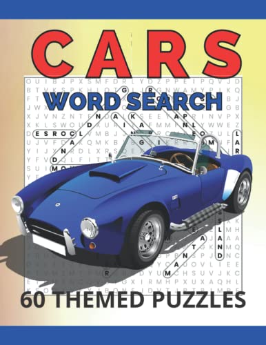 Cars Word Search 60 Themed Puzzles: Classic, Sports, Muscle Car and ...