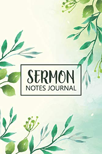 Sermon Notes Journal: Personal Organize Notes and Motivations Write ...